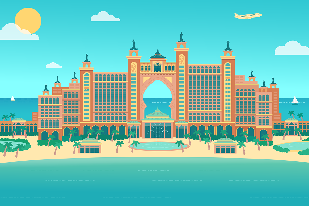 Dubai Illustration - Alex Ashman Illustration & Design